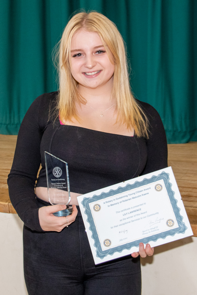 Rotary Clubs in Godalming Young Citizen's Award - VantagePoint Magazine